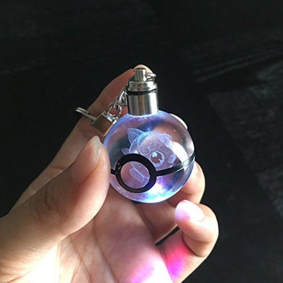 Kaindy | Accessories | 3d Pokemon Jiggly Puff Pokeball Key Chain Led ...